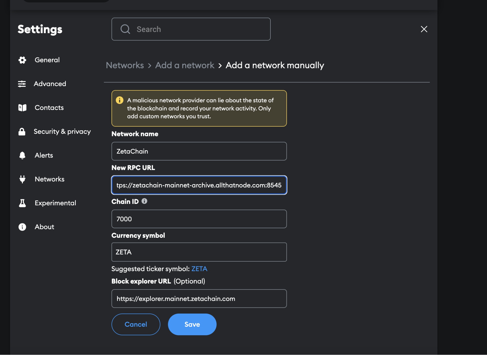 How to Stake ZETA with MetaMask