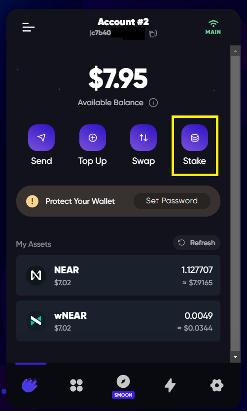 How to Stake NEAR with Meteor Wallet