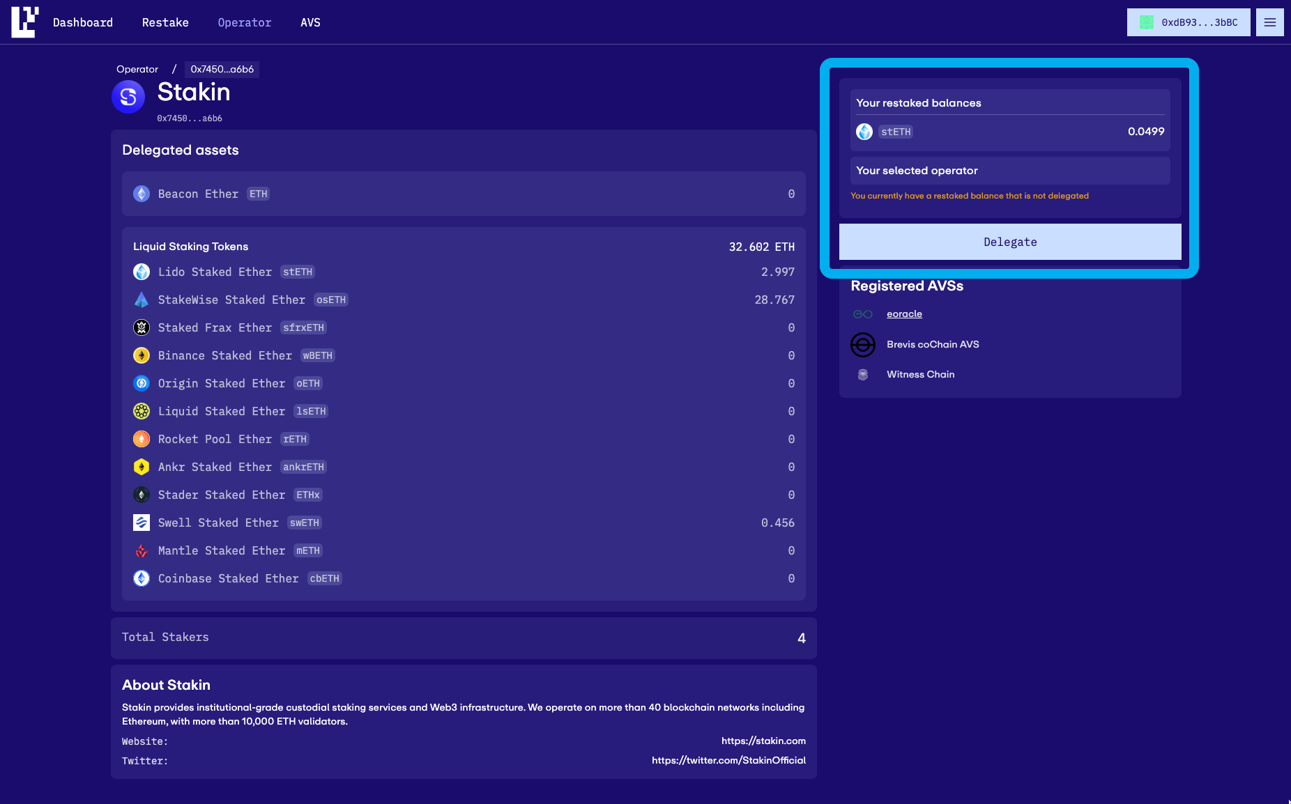 How to Delegate to an EigenLayer Operator