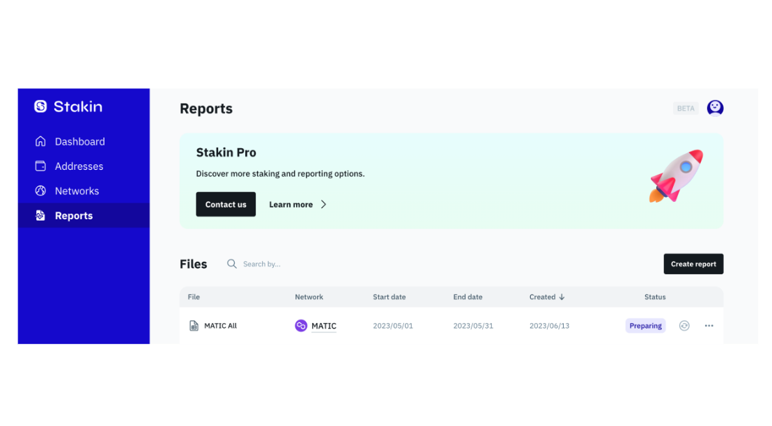 Staking Reports Now Live on the Stakin Dashboard