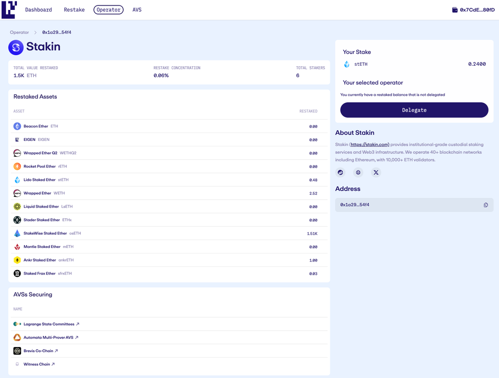How to Delegate to an EigenLayer Operator