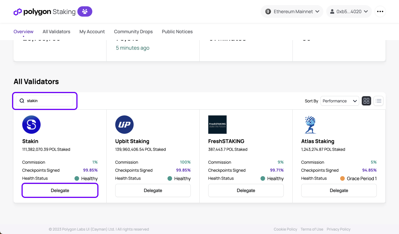 How to Stake Polygon (POL or MATIC) with MetaMask and Polygon Staking ...