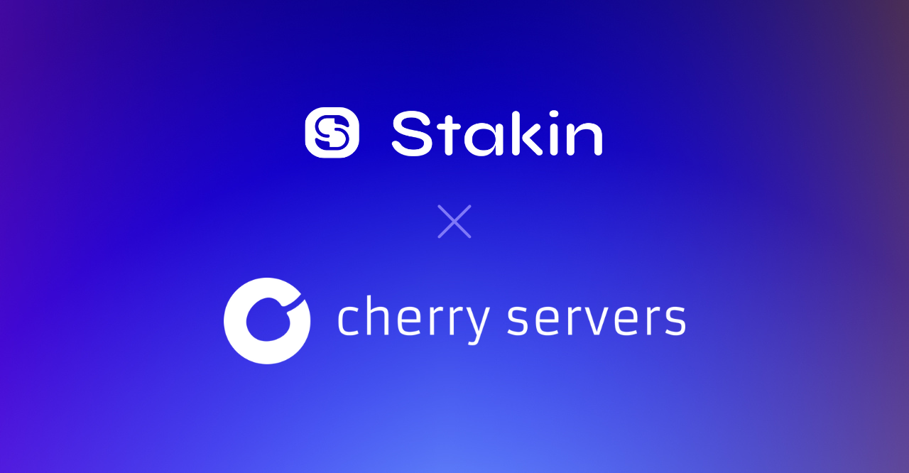 Stakin Chooses Cherry Servers as Part of its Preferred Server Providers