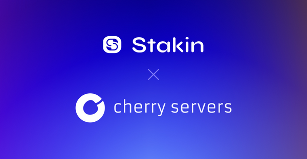 Stakin Chooses Cherry Servers as Part of its Preferred Server Providers