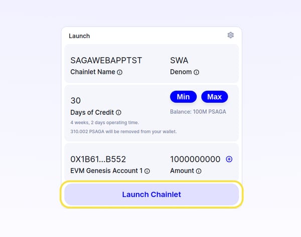 How to Launch Your Own Saga Chainlet: A Guide
