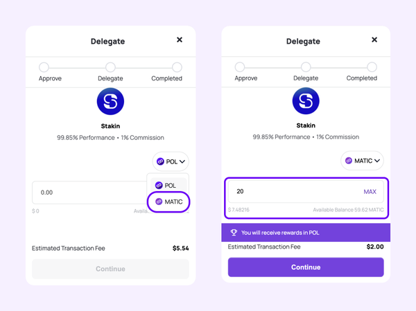 How to Stake Polygon (POL or MATIC) with MetaMask and Polygon Staking ...