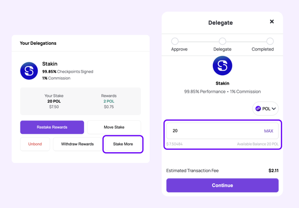 How to Stake Polygon (POL or MATIC) with MetaMask and Polygon Staking ...